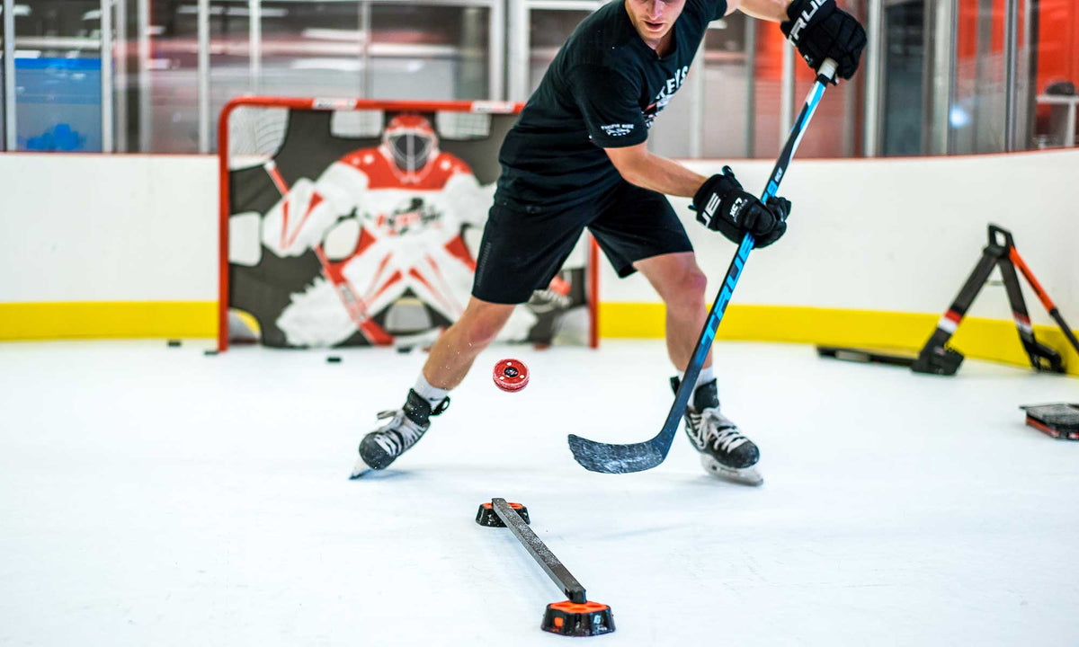 Stickhandling Series - Dekes in Movement with Attack Triangle | HockeyShot