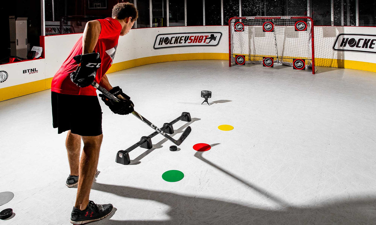 Stickhandling Series - Passing Puck Through Feet | HockeyShot